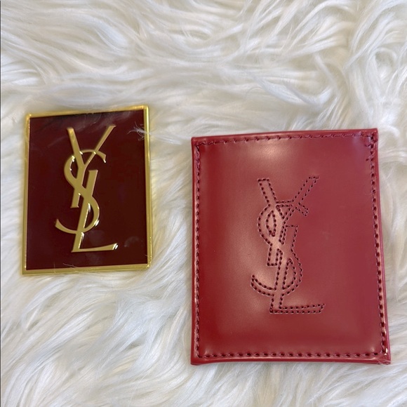 Yves Saint Laurent | Bags | Ysl Red Mirror And Red Sleeve Beaute Vip ...